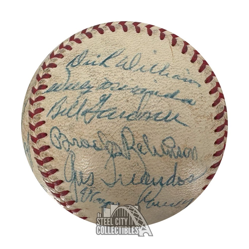 1956 Baltimore Orioles Autographed Team Signed Baseball - JSA LOA ...