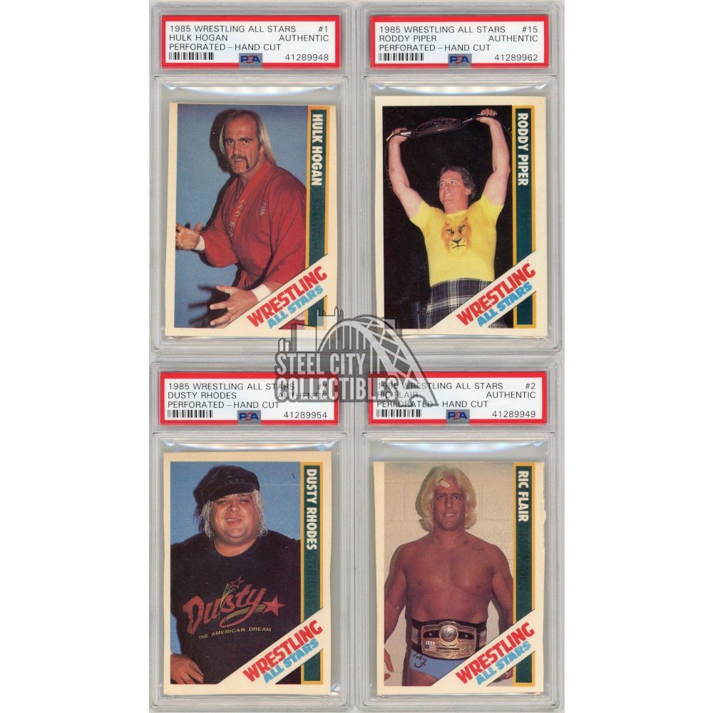 1985 WWF Wrestling All Stars 54 Card Complete Set PSA Authentic | Steel ...