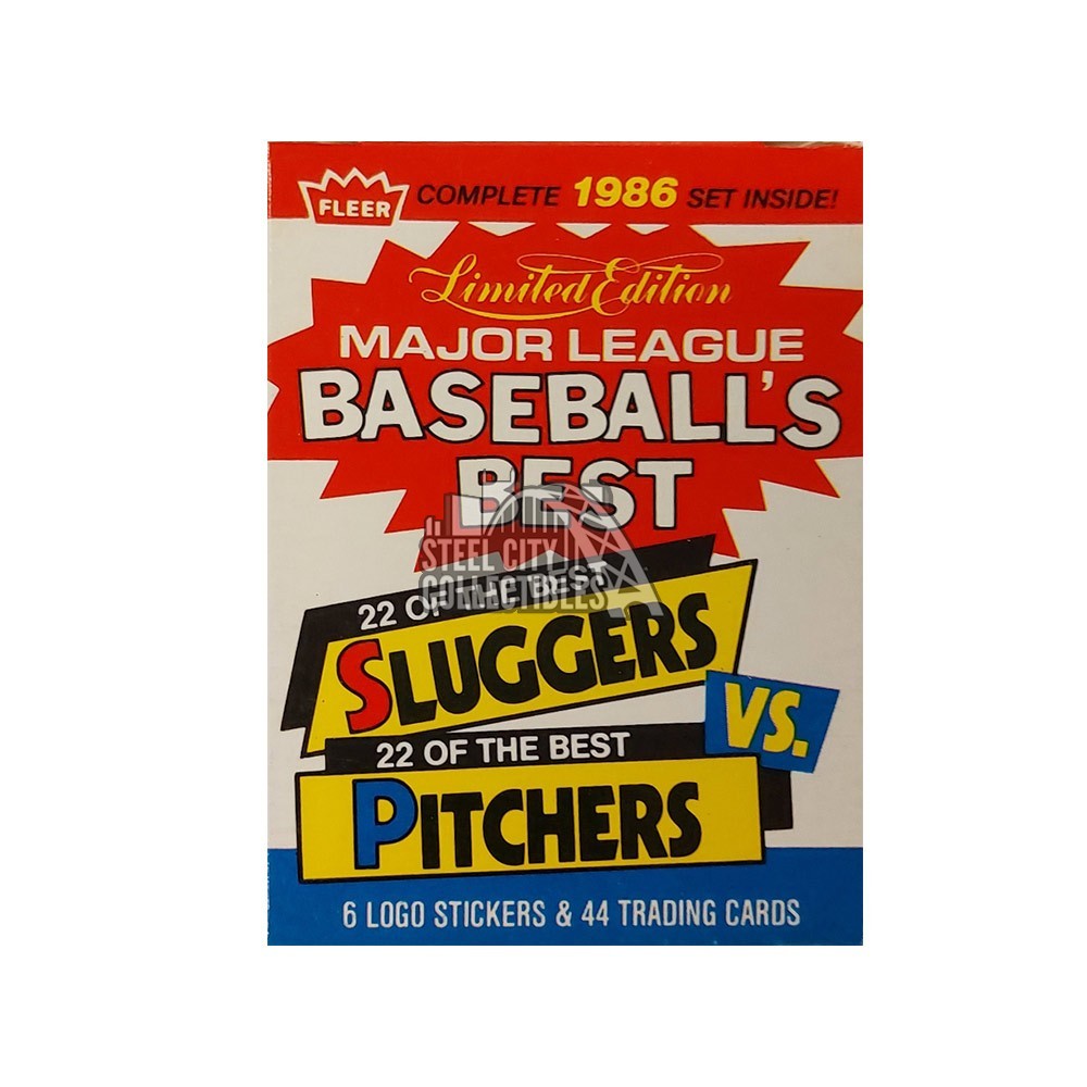 1986 Fleer Baseball Sluggers Vs Pitchers Set Box Steel City Collectibles