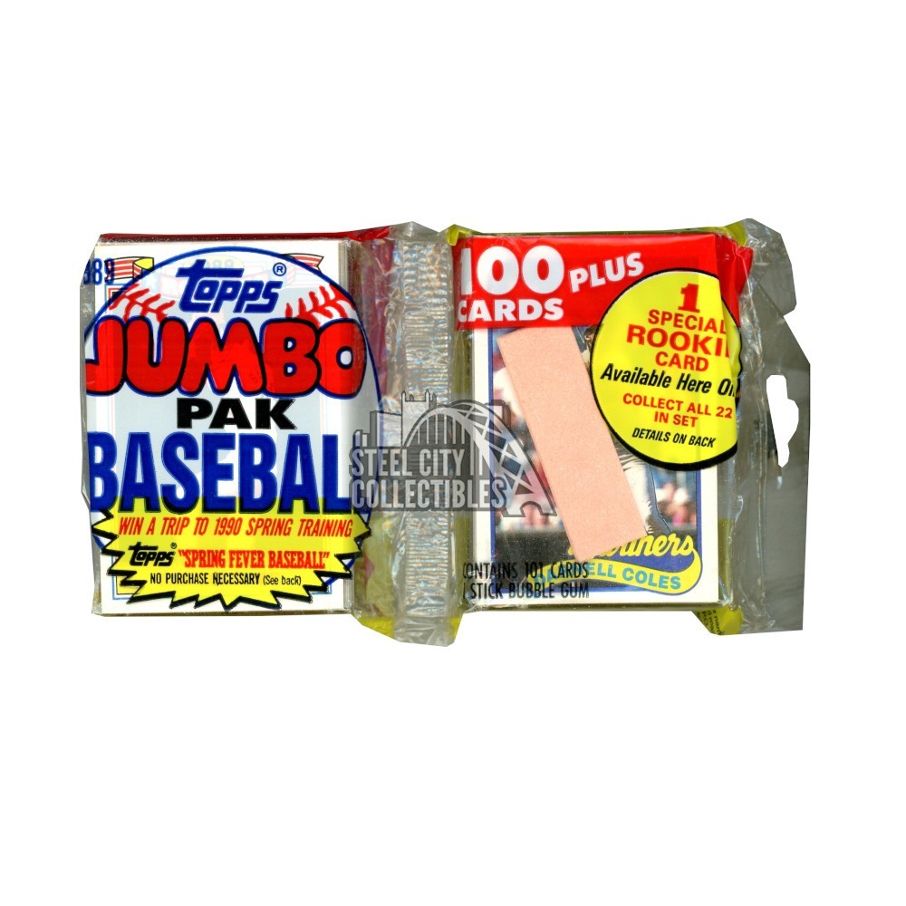 1989 Topps Baseball Jumbo Rack Pack | Steel City Collectibles