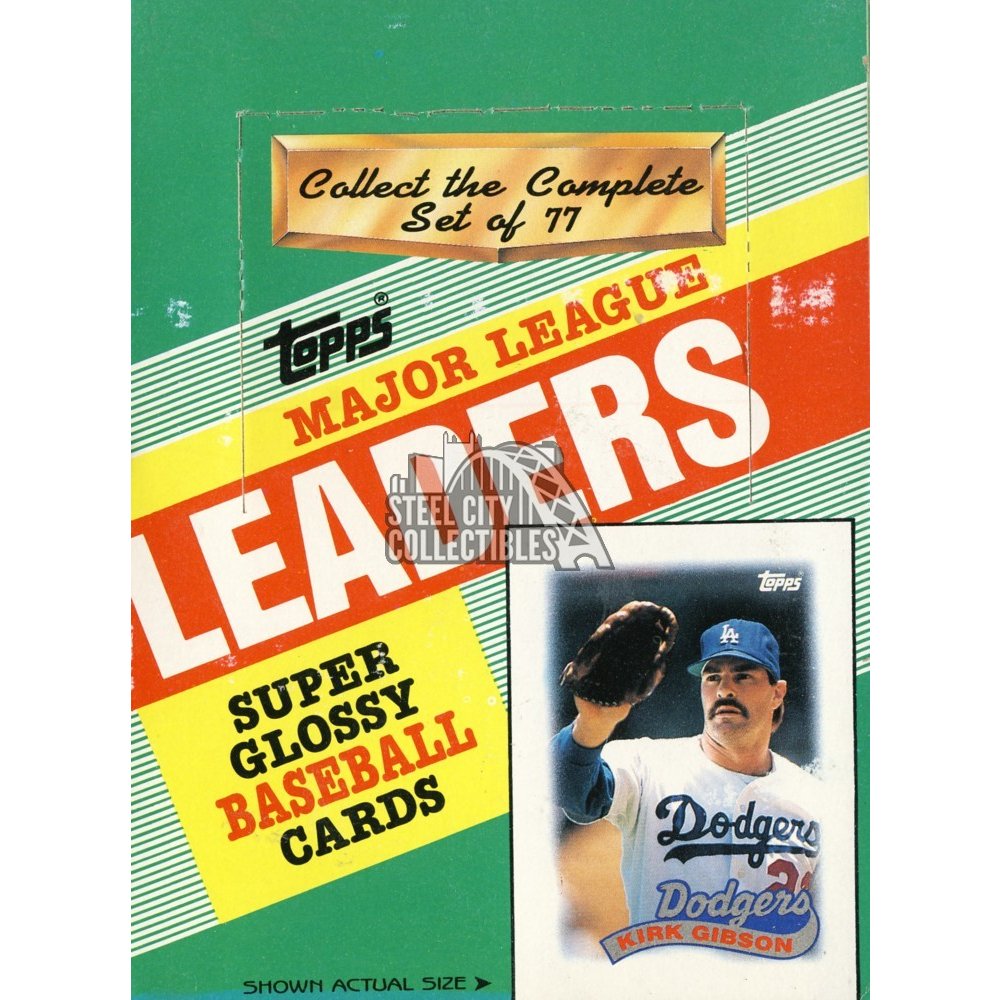 1989 Topps Major League Leaders Baseball Box | Steel City Collectibles