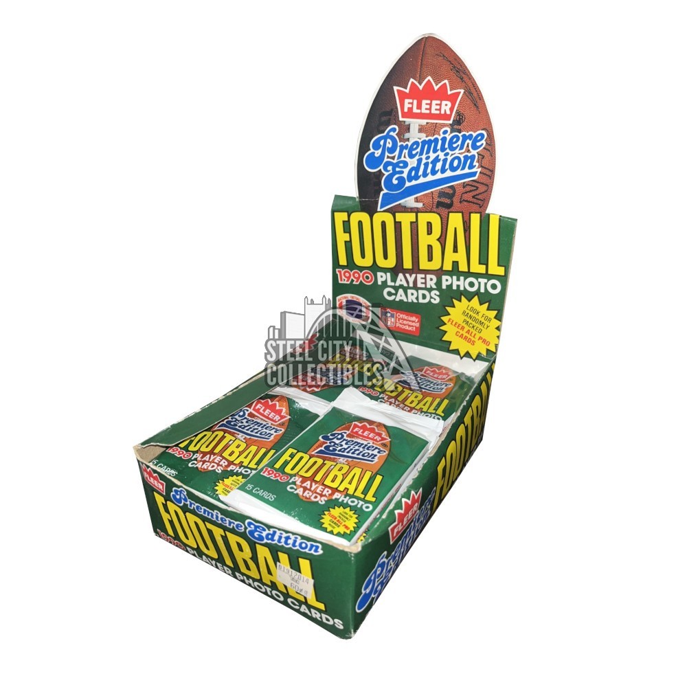 1990 Fleer Football 29-Pack Lot With Box | Steel City Collectibles