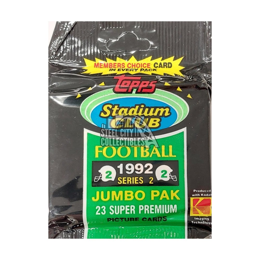 1992 Topps Stadium Club Series 1 Football Jumbo Pak | Steel City ...