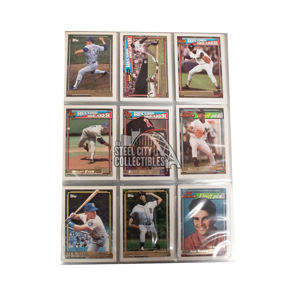 1992 Topps Baseball Gold Complete Set 1-792 w/Album | Steel City ...
