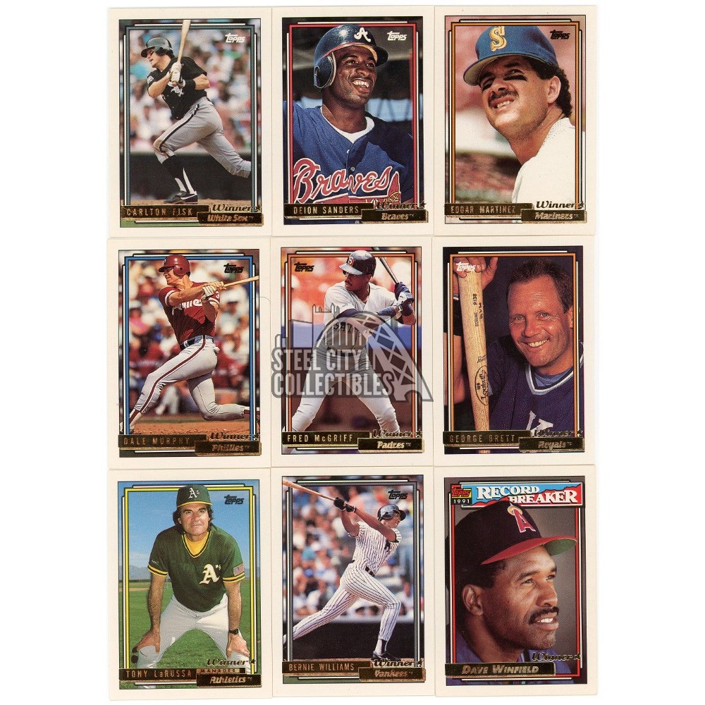 1992 Topps Gold Winner Baseball Bulk Lot (Approx. 1,000 cards) | Steel ...