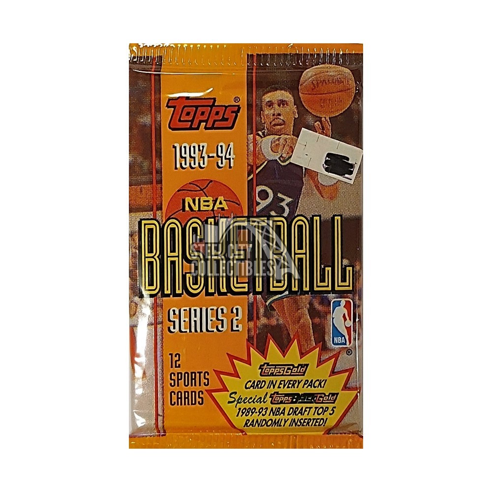 1993-94 Topps Series 2 Basketball Hobby Pack | Steel City Collectibles
