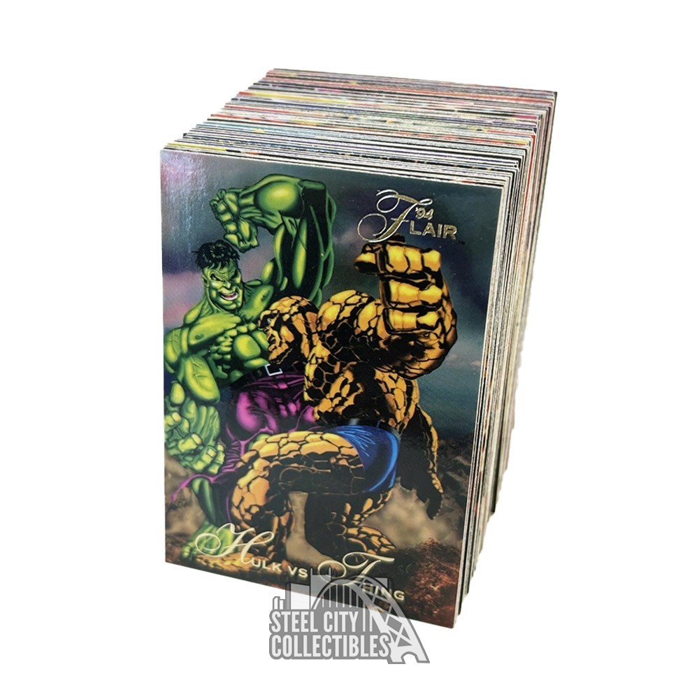 1994 Fleer Flair Marvel Annual Inaugural Edition 55-Card Partial Set ...