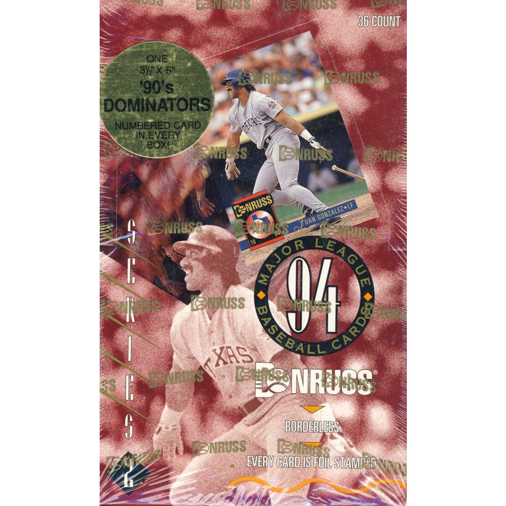 1994 Donruss Series 2 Baseball Hobby Box - Dominators | Steel City ...