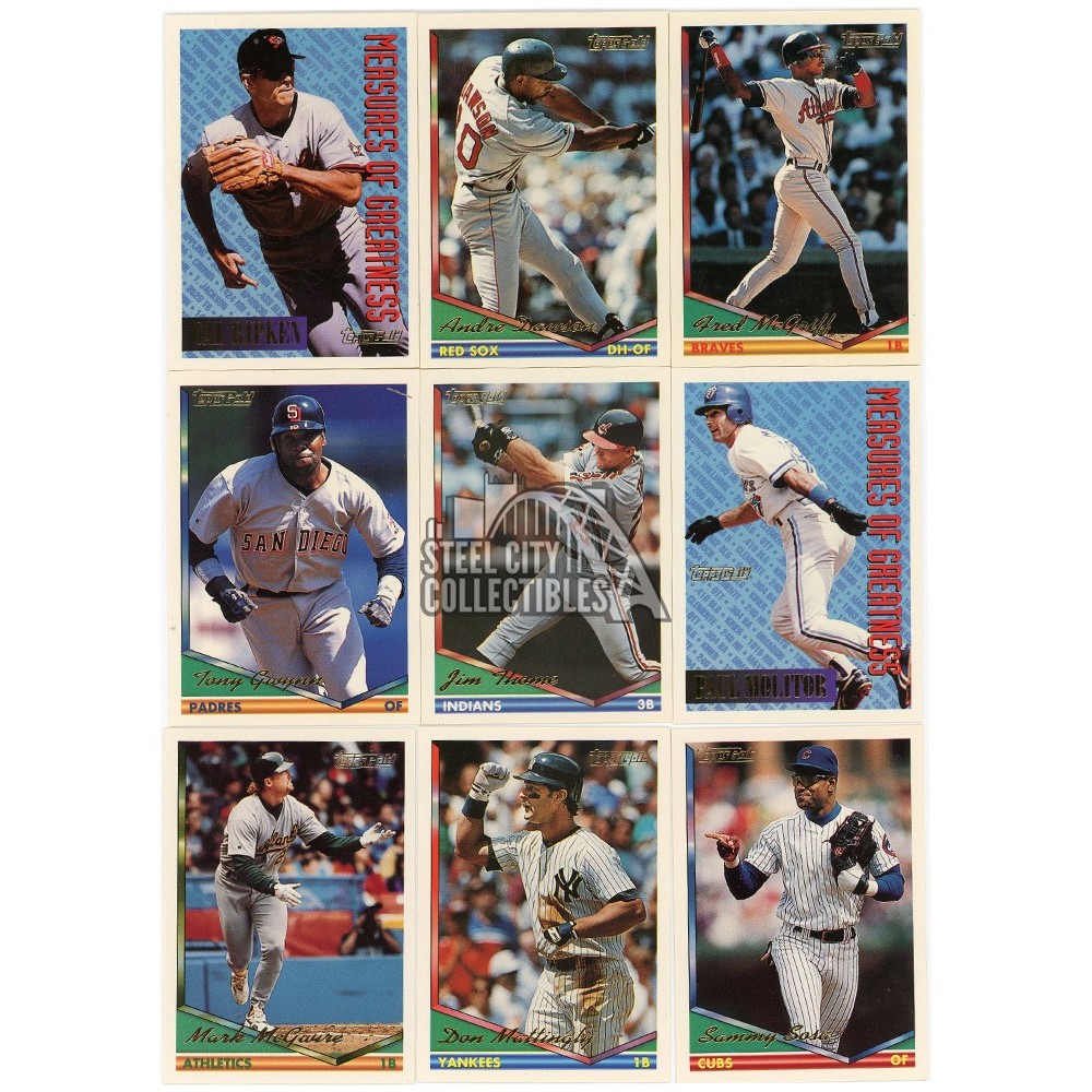 1994 Topps Gold Baseball Bulk Lot (Approx. 1,000 cards) | Steel City ...