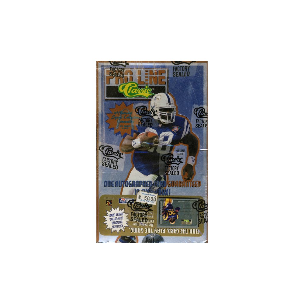 1995 Classic Pro Line Football St Louis National Version Box | Steel ...