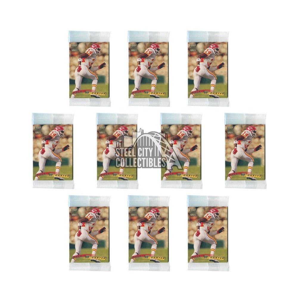 1996 Topps Stadium Club Football Sealed 6-Card Promo 10-Pack Lot ...
