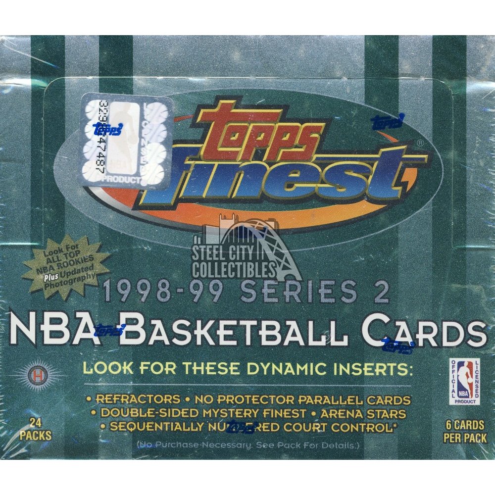 1998-99 Topps Finest Series 2 Basketball Hobby Box | Steel City ...