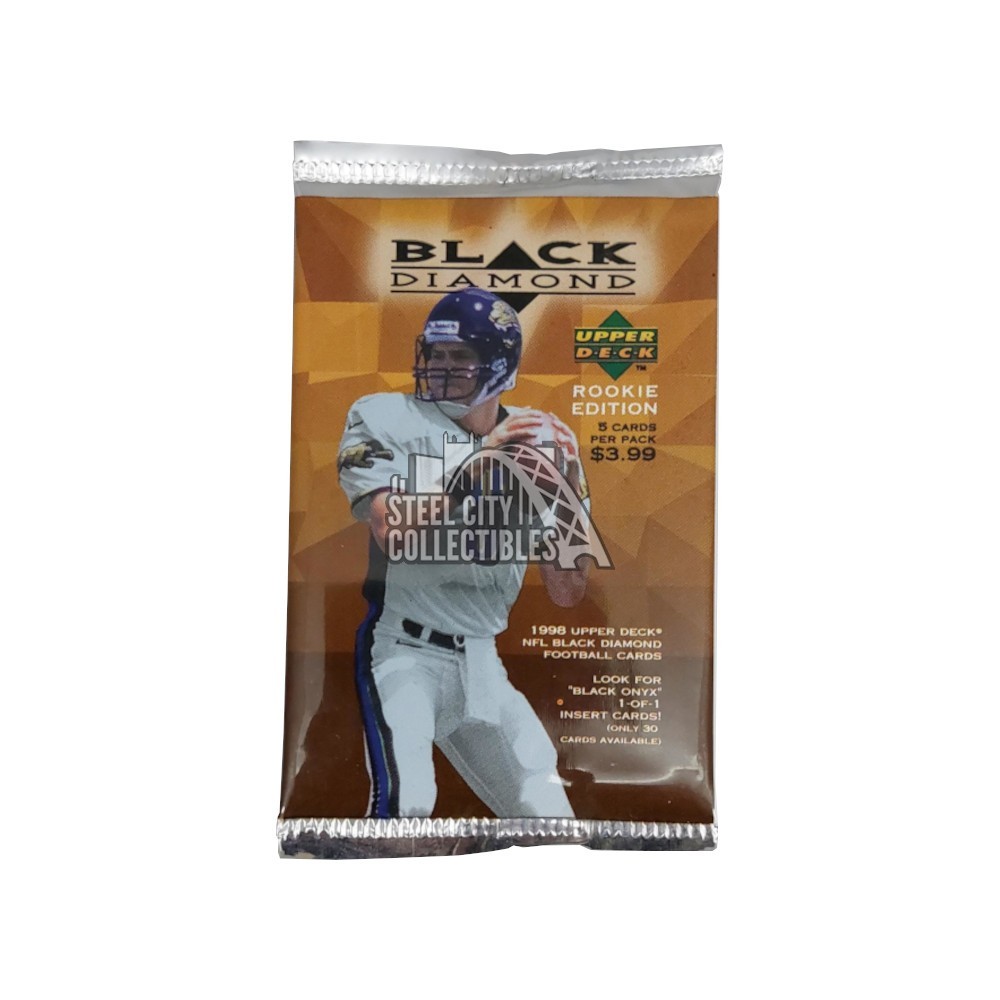 1998 Upper Deck Black Diamond Rookie Edition Football Pre-Priced Pack ...