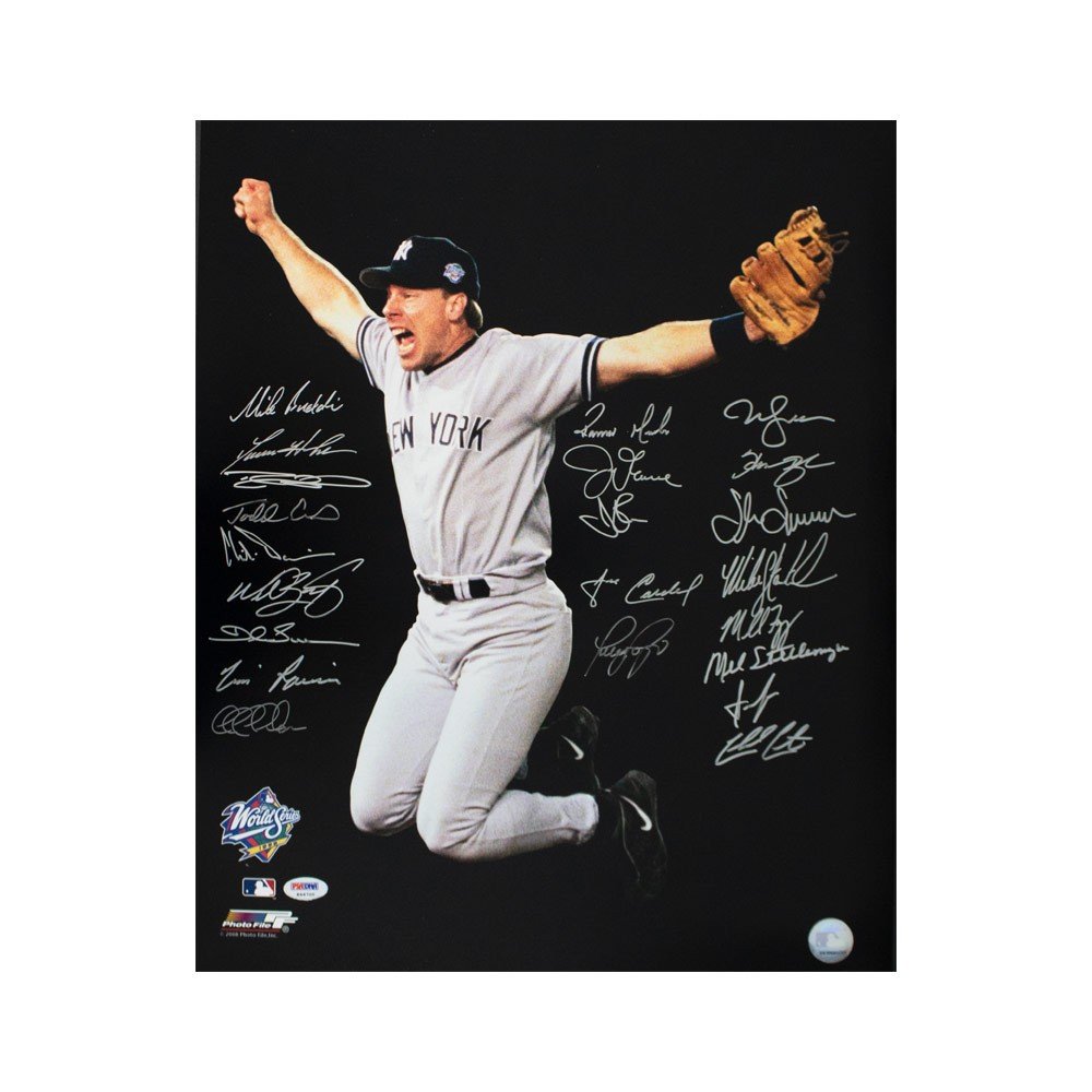 NY Yankees 1998 World Series Champions Autographed 16x20 Photo PSA/DNA ...