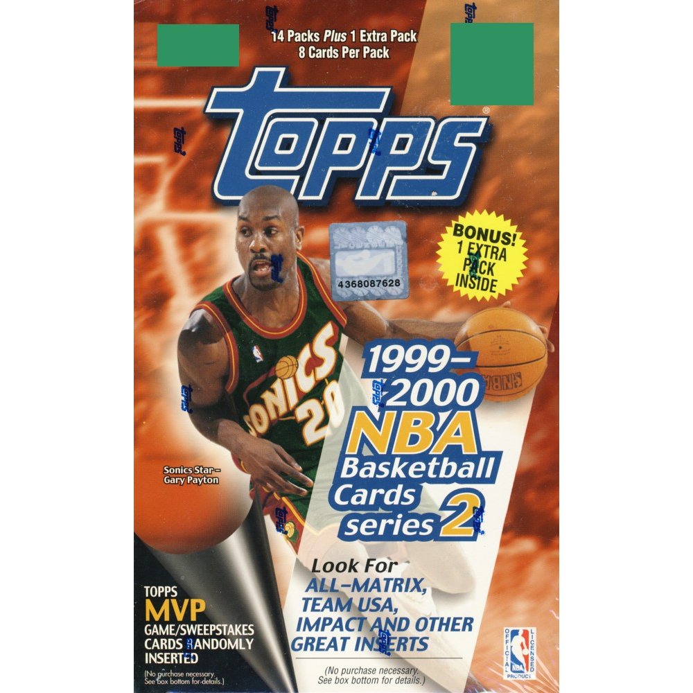 1999-00 Topps Series 2 Basketball 15ct Retail Box | Steel City Collectibles