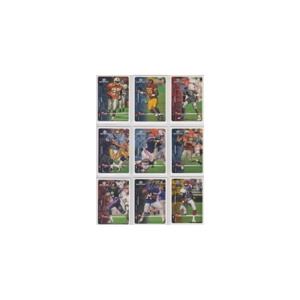 1999 Upper Deck MVP Football Hand Collated Set W/ Binder | Steel City ...