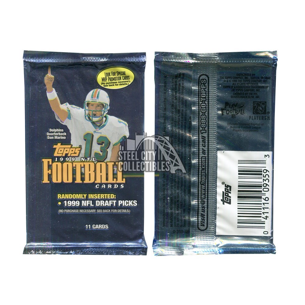 1999 Topps NFL Football 11-Card Retail Pack | Steel City Collectibles