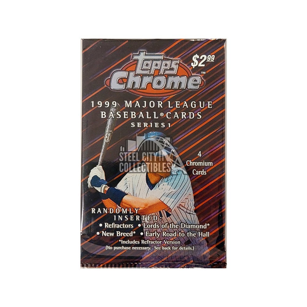 1999 Topps Chrome Series 1 Baseball Pre-Priced Retail Pack | Steel City ...