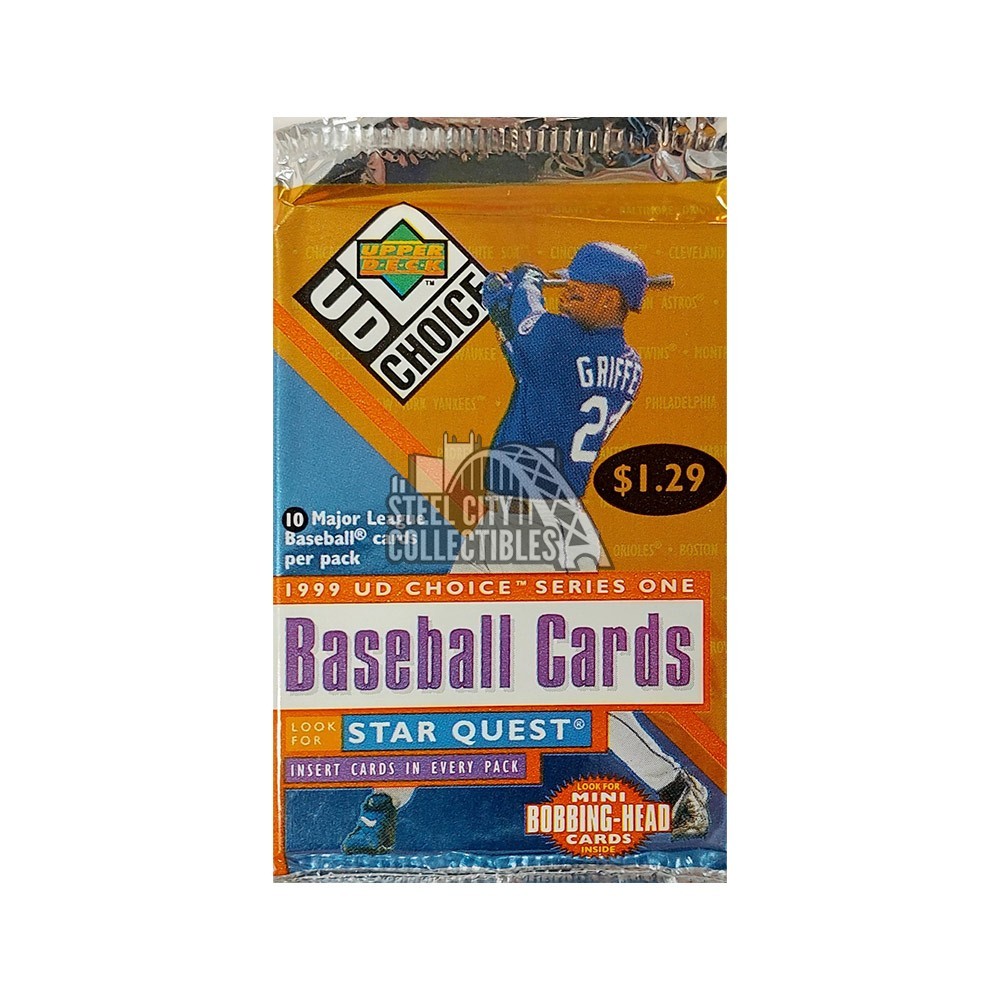 1999 Upper Deck Choice Baseball Series 1 Pre-Priced Retail Pack | Steel ...