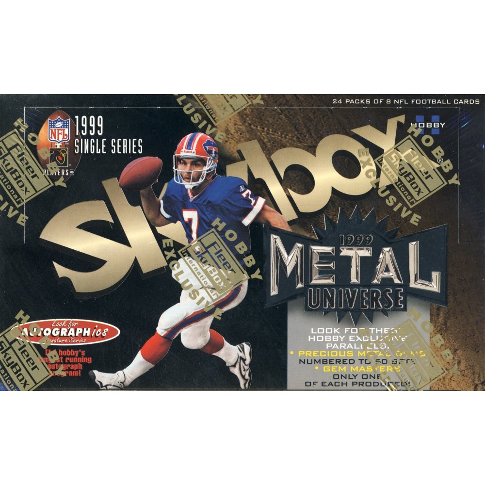 1999 Fleer Skybox Metal Universe Football Hobby 30-Box Case | Steel ...