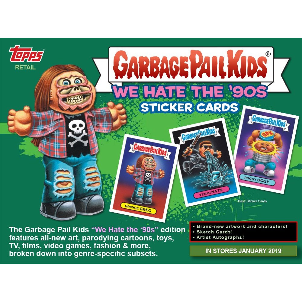2019 Topps Garbage Pail Kids We Hate The 90s 5ct Blaster 16-Box Case ...