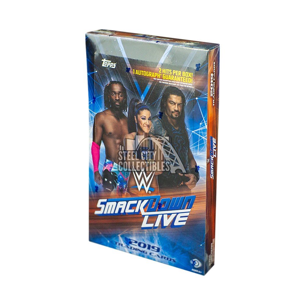 2019 Topps WWE Smackdown Wrestling Hobby Box | Steel City Collectibles