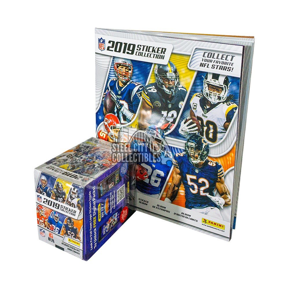 2019 Panini NFL Stickers 50ct Box with Album | Steel City Collectibles