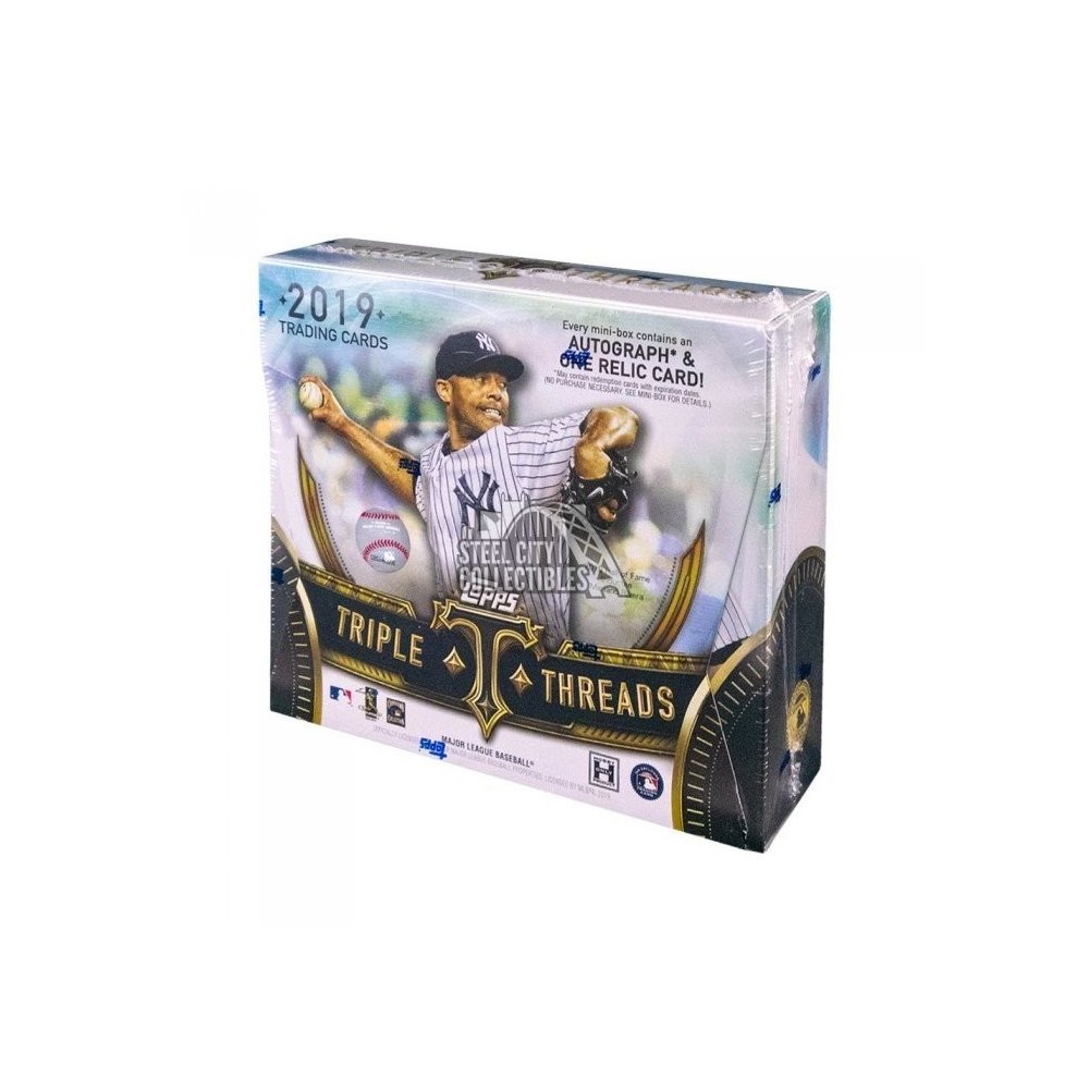 2019 Topps Triple Threads Baseball Hobby 9-Box Case PYT Group Break #4 ...