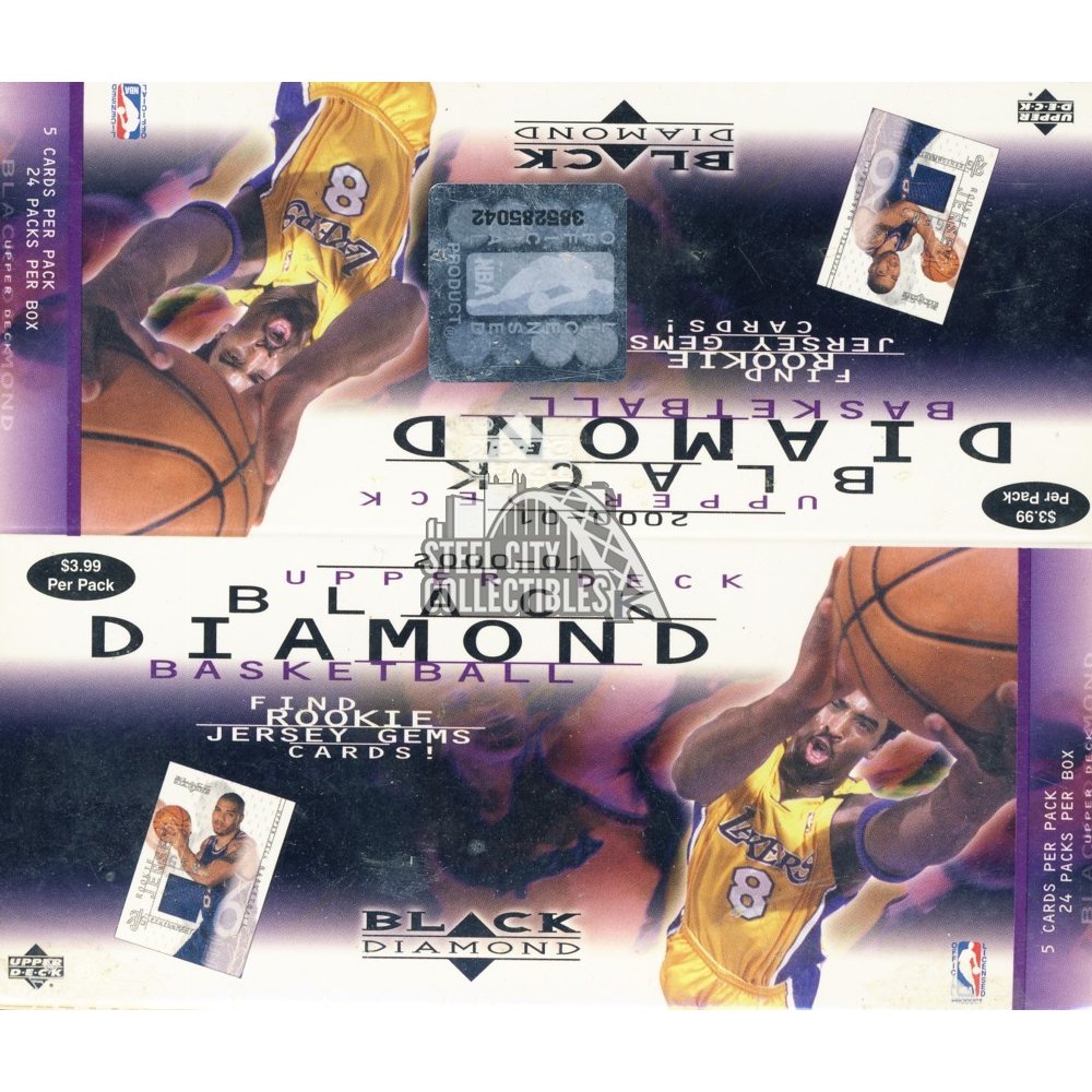 2000 01 Upper Deck Black Diamond Basketball 24ct Retail Box Steel