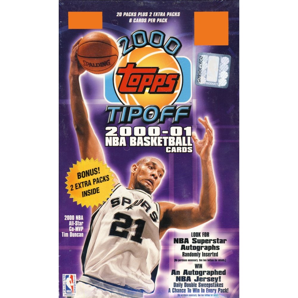 2000-01 Topps Tip Off Basketball 22ct Retail Box | Steel City Collectibles