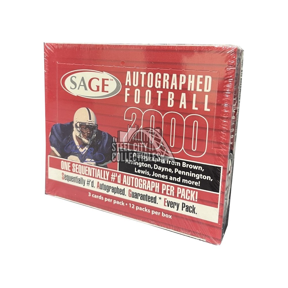 2000 Sage Autographed Football Hobby Box | Steel City Collectibles