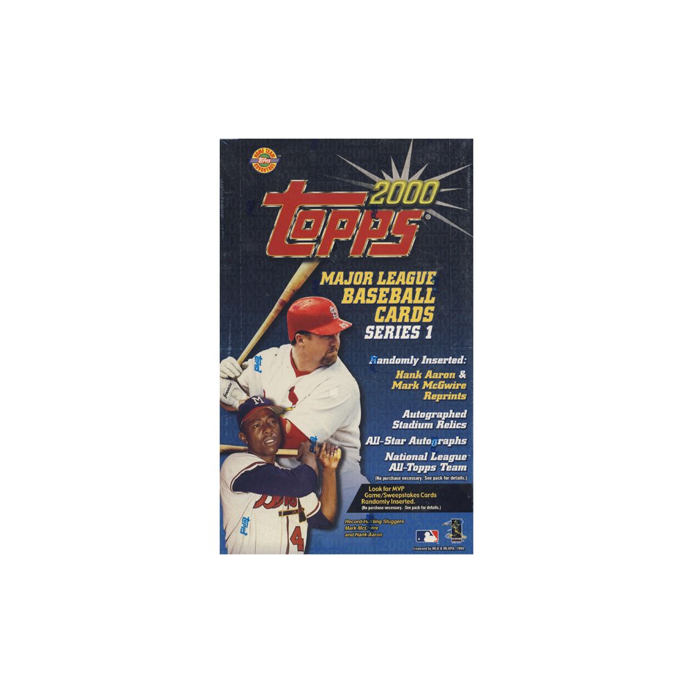 2000 Topps Series 1 Baseball HTA Jumbo Baseball Box | Steel City ...