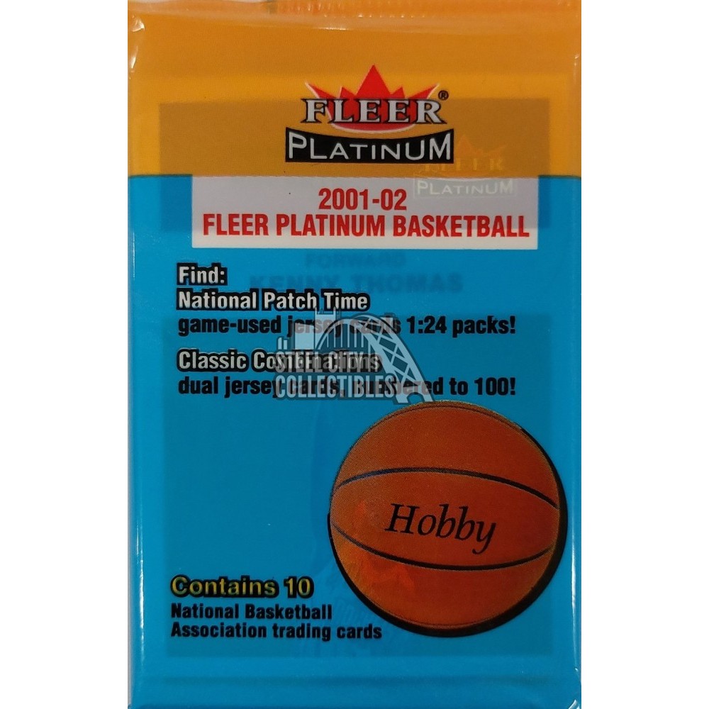 2001-02 Fleer Platinum Basketball Hobby Pack | Steel City Collectibles