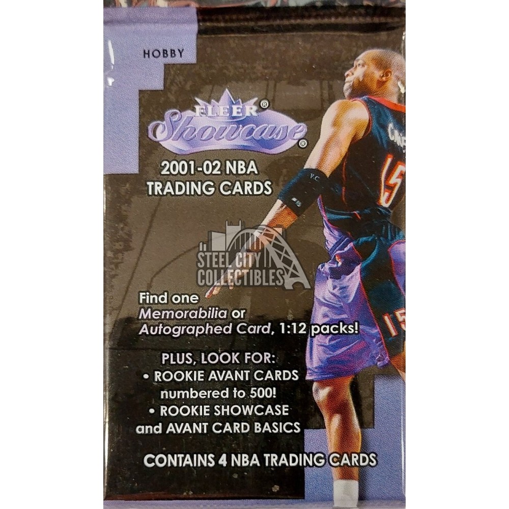 2001-02 Fleer Showcase Basketball Hobby Pack | Steel City Collectibles