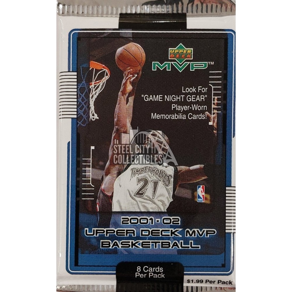 2001-02 Upper Deck MVP Basketball Pre-Priced Retail Pack | Steel City Collectibles