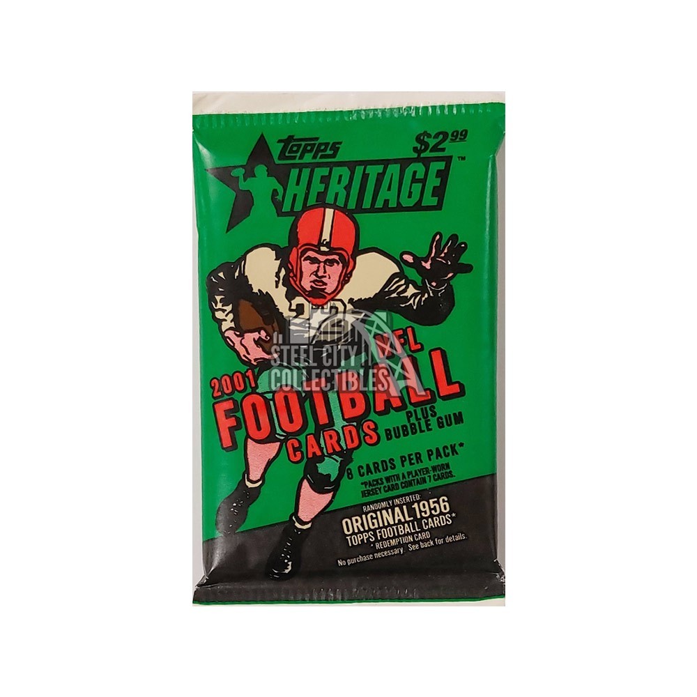 2001 Topps Heritage Football Pre-Priced Retail Pack | Steel City ...
