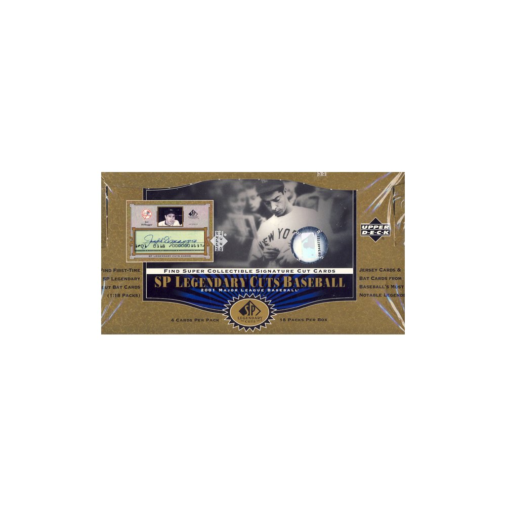 2001 Upper Deck SP Legendary Cuts Baseball Hobby Box | Steel City ...