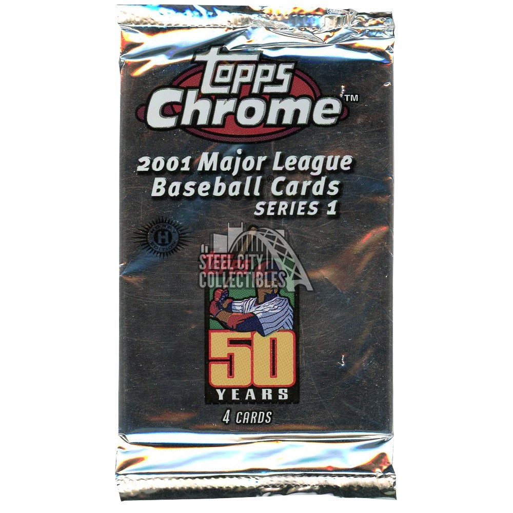 2001 Topps Chrome Series 1 Baseball Hobby Pack | Steel City Collectibles