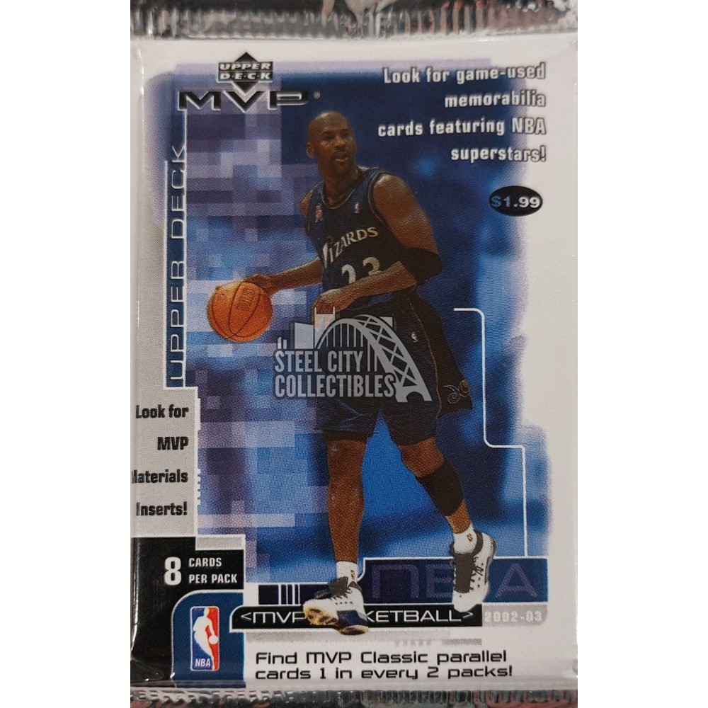 2002-03 Upper Deck MVP Basketball Pre-Priced Retail Pack | Steel City Collectibles