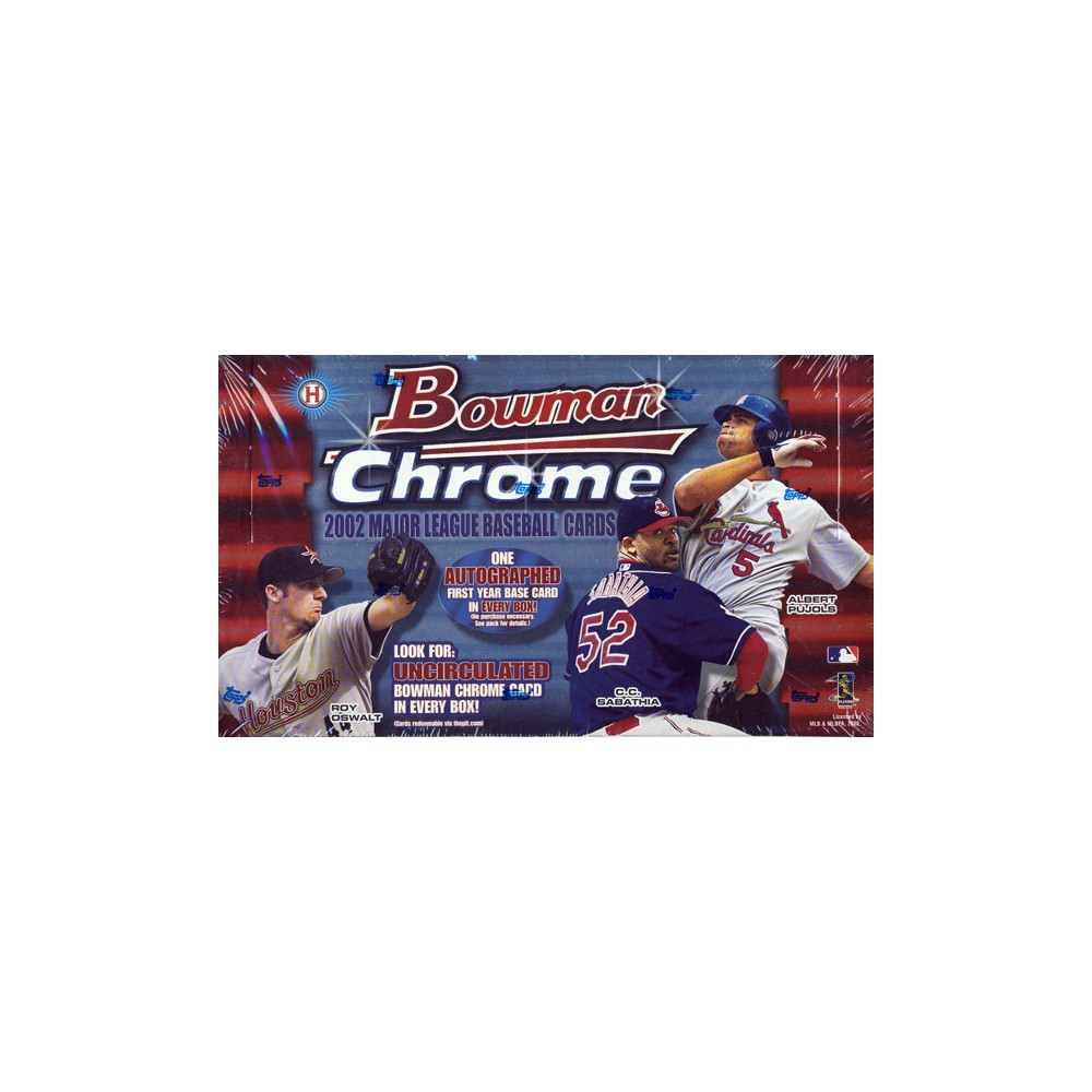 2002 Bowman Chrome Baseball Hobby Box | Steel City Collectibles