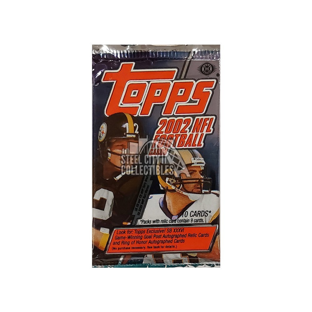 2002 Topps Football Hobby Pack | Steel City Collectibles
