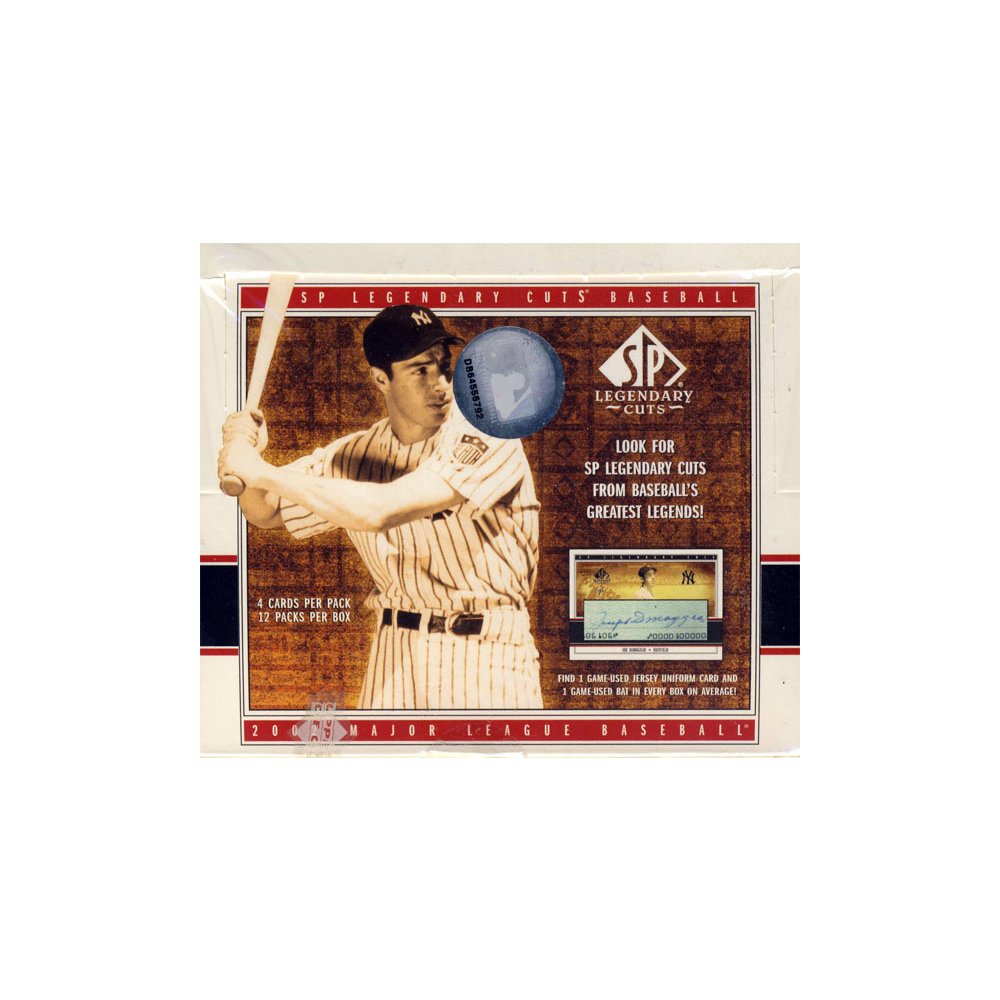 2002 Upper Deck SP Legendary Cuts Baseball Hobby Box | Steel City ...