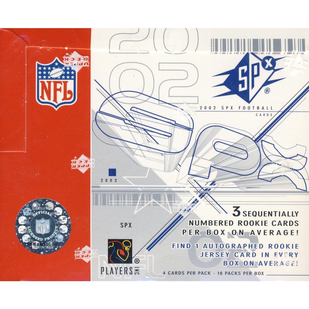 2002 Upper Deck SPx Football Hobby Box | Steel City Collectibles