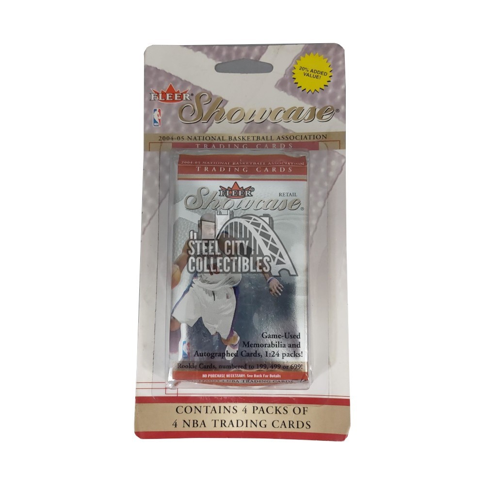 2004-05 Fleer Showcase Basketball Retail 4-Pack Blister | Steel City ...