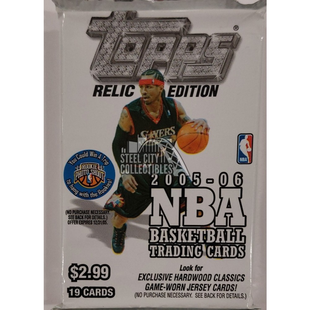2005-06 Topps Basketball Relic Edition Pre-Priced Retail Pack | Steel ...