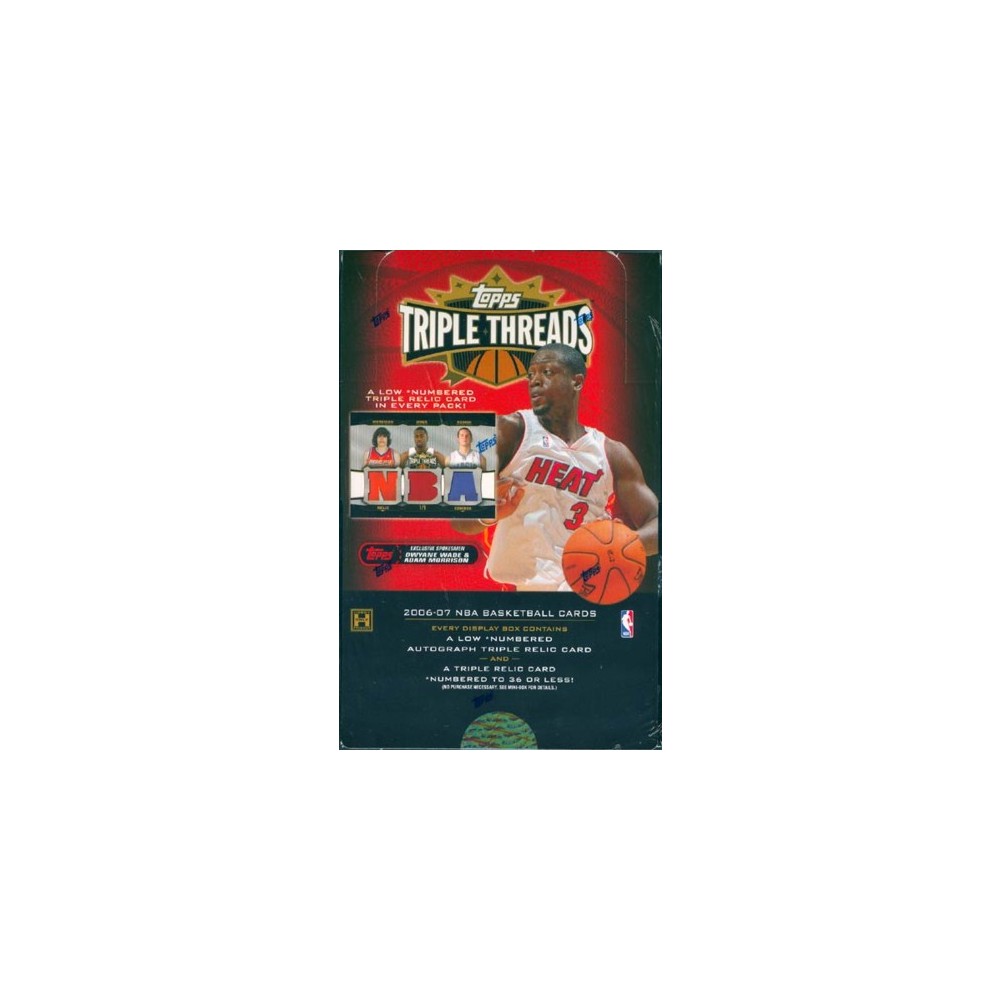2006-07 Topps Triple Threads Basketball Hobby Box | Steel City Collectibles