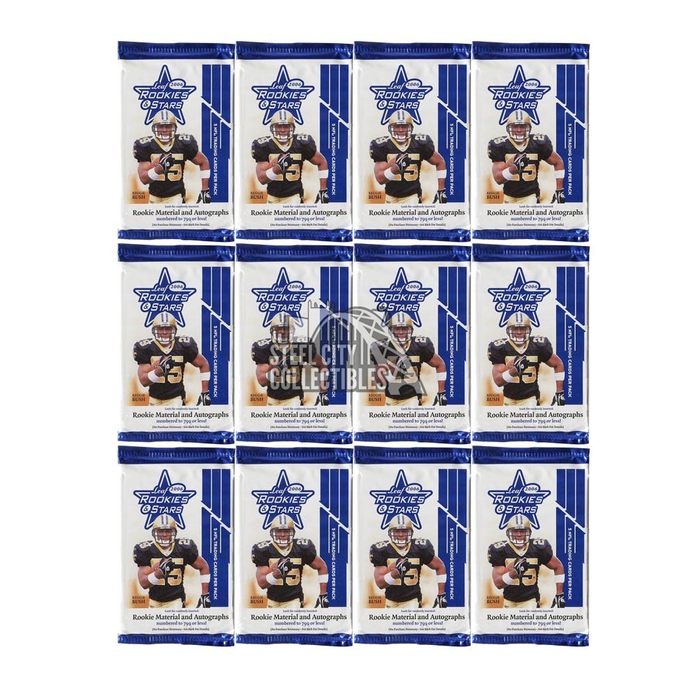 2006 Leaf Rookies & Stars Football Retail 12-Pack Lot (Silver) | Steel ...