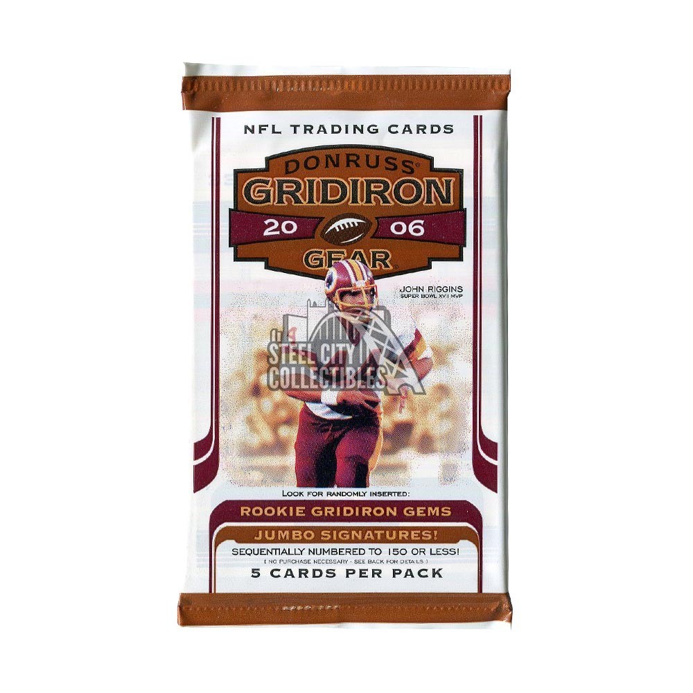 2006 Donruss Gridiron Gear Football Retail Pack - White | Steel City ...