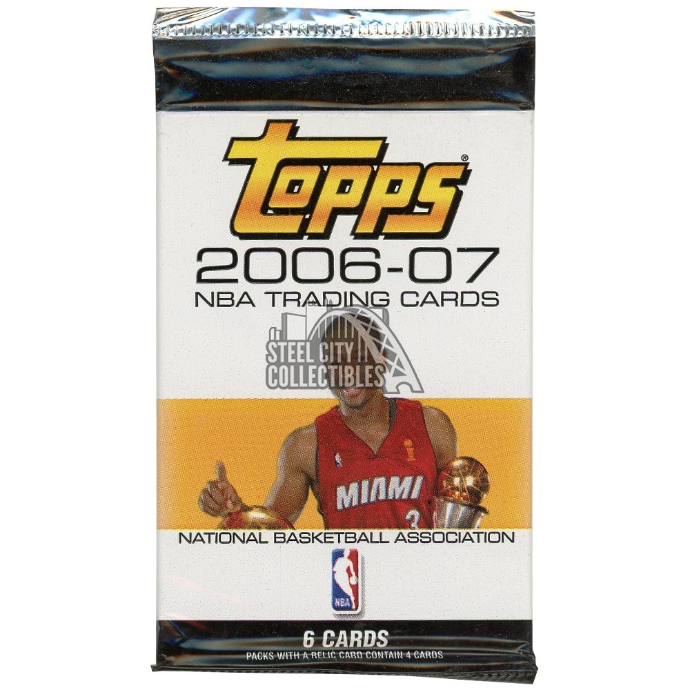 2006-07 Topps Basketball Retail 6-Card Pack | Steel City Collectibles