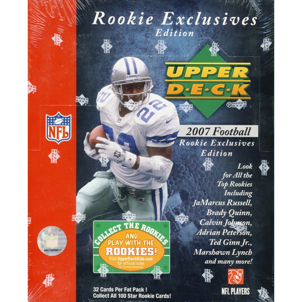 2007 Upper Deck Rookie Exclusives Football 18ct Fat Pack Box | Steel ...